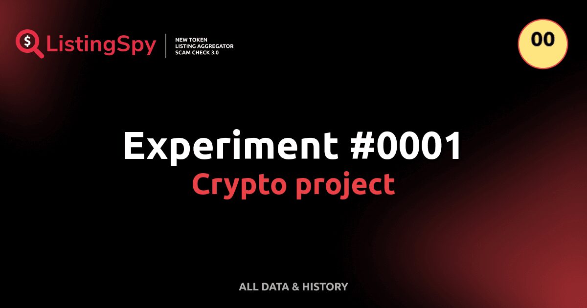 Experiment #0001 crypto project: 0001 token listings, events, analysis | ListingSpy