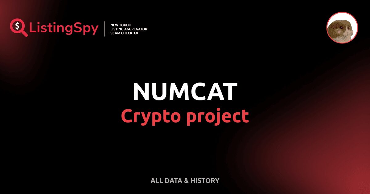NUMCAT crypto project: NUM token listings, events, analysis | ListingSpy