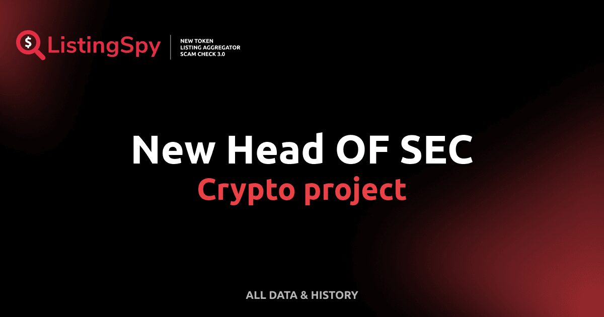 New Head OF SEC crypto project: Brooks token listings, events, analysis ...