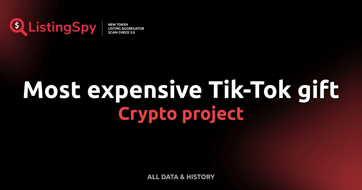 Most expensive Tik-Tok gift crypto project: Universe token listings ...