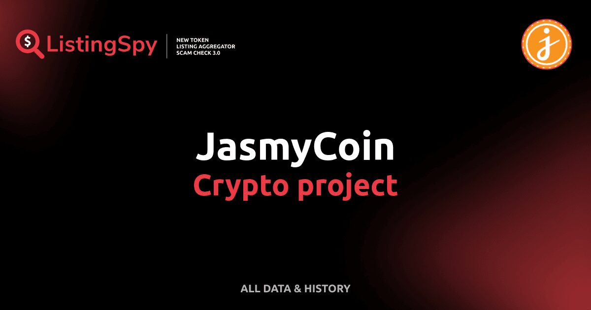 JasmyCoin crypto project: JASMY token listings, events, analysis ...