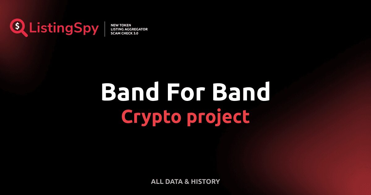 Band For Band crypto project: b4b token listings, events, analysis ...