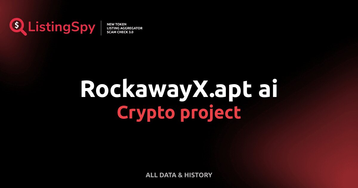 RockawayX.apt ai crypto project: RockawayX token listings, events, analysis | ListingSpy