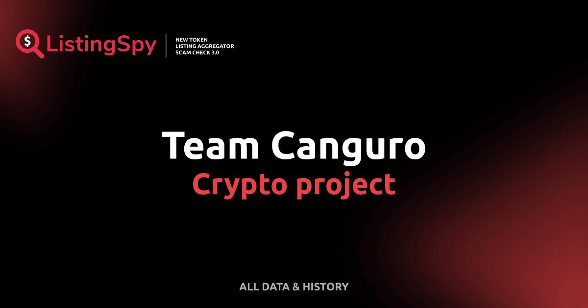 Team Canguro crypto project: Canguro token listings, events, analysis ...