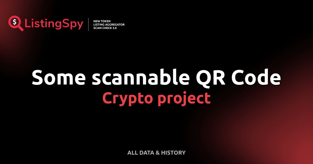 Some scannable QR Code crypto project: SCAN token listings, events ...