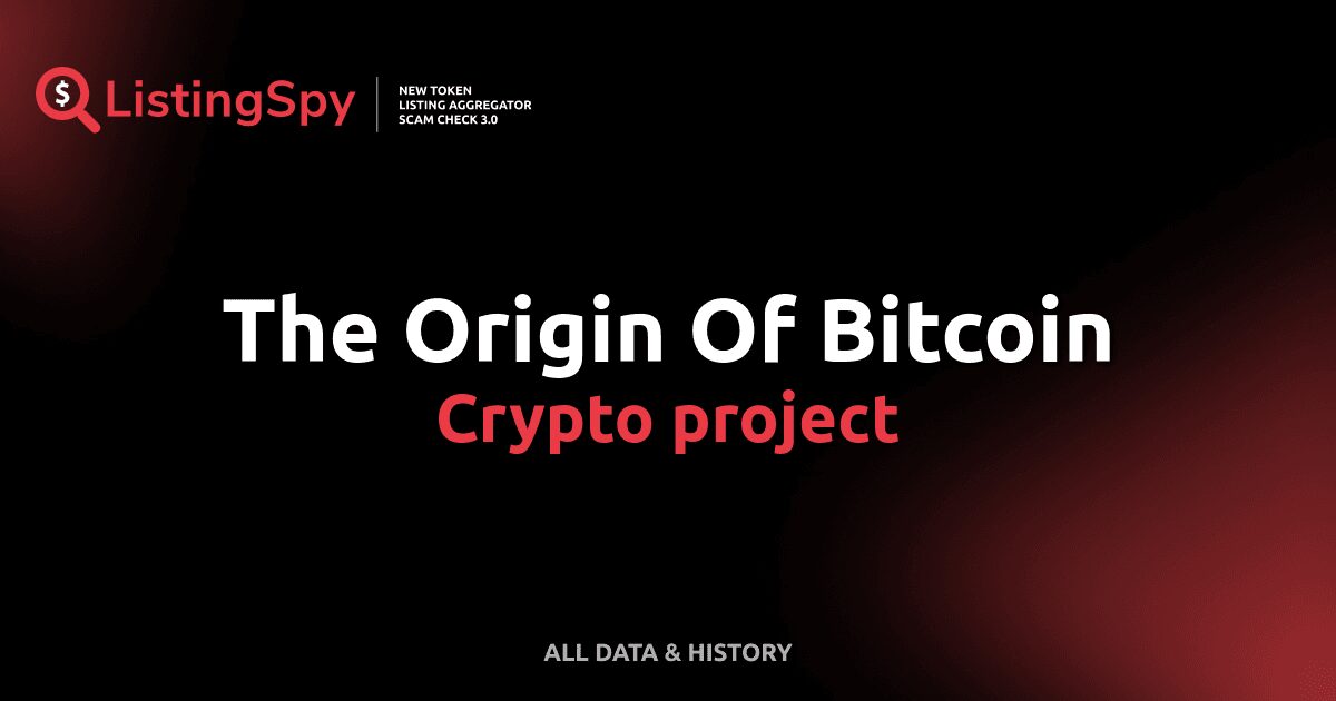The Origin Of Bitcoin crypto project: CYPHERPUNK token listings, events ...