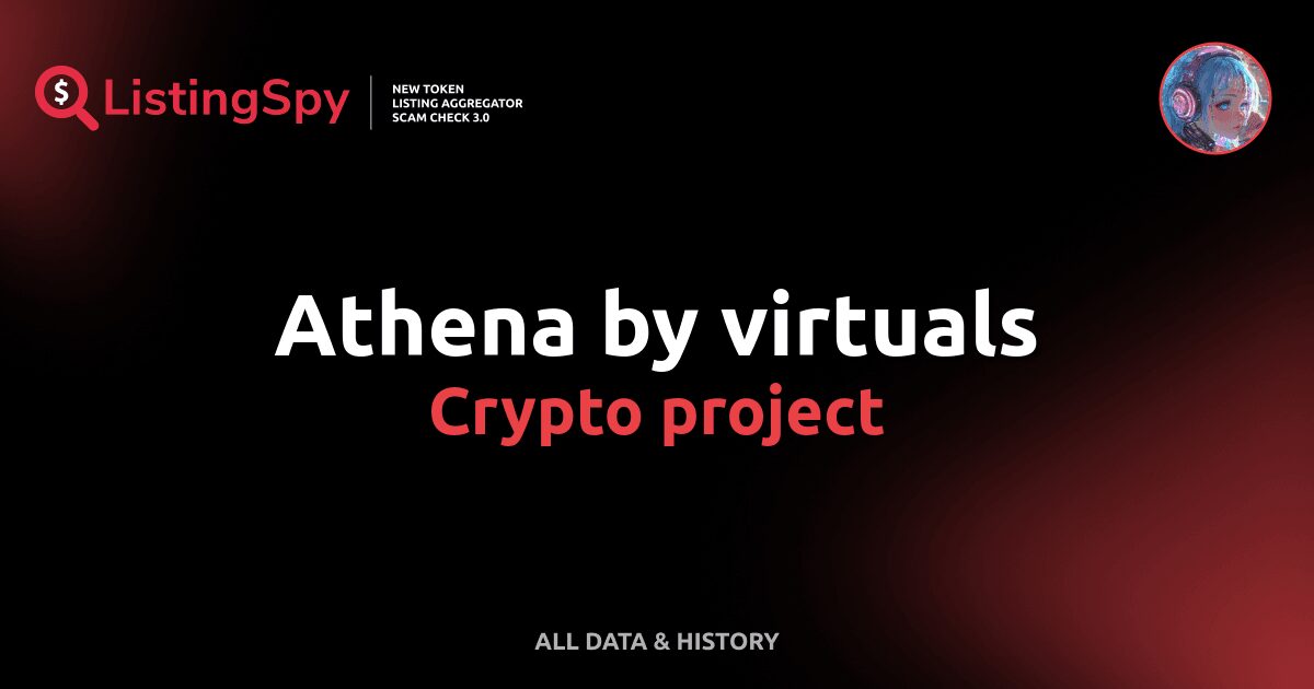 Athena by virtuals crypto project: ATHENA token listings, events ...