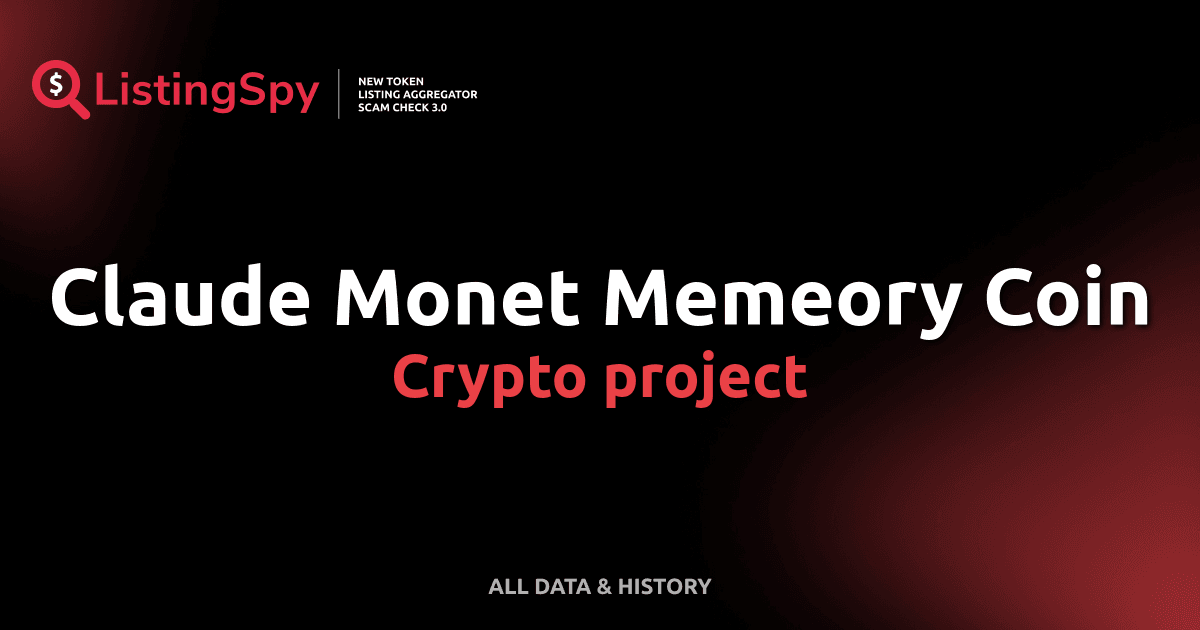 Claude Monet Memeory Coin crypto project: MONET token listings, events ...