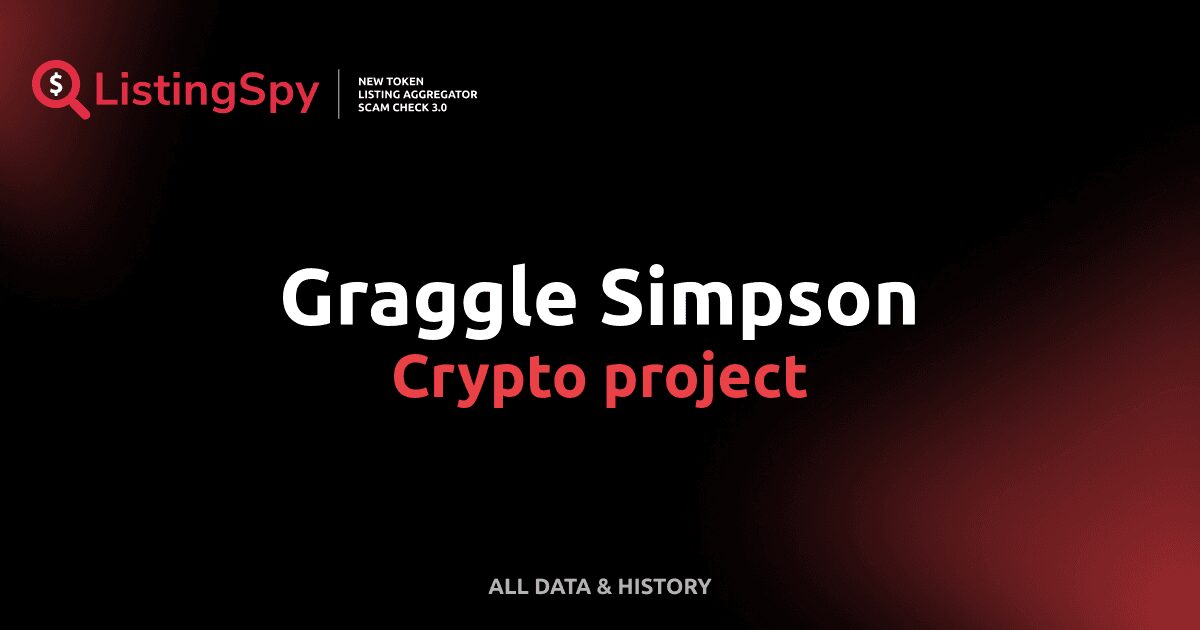 Graggle Simpson crypto project: Graggle token listings, events ...