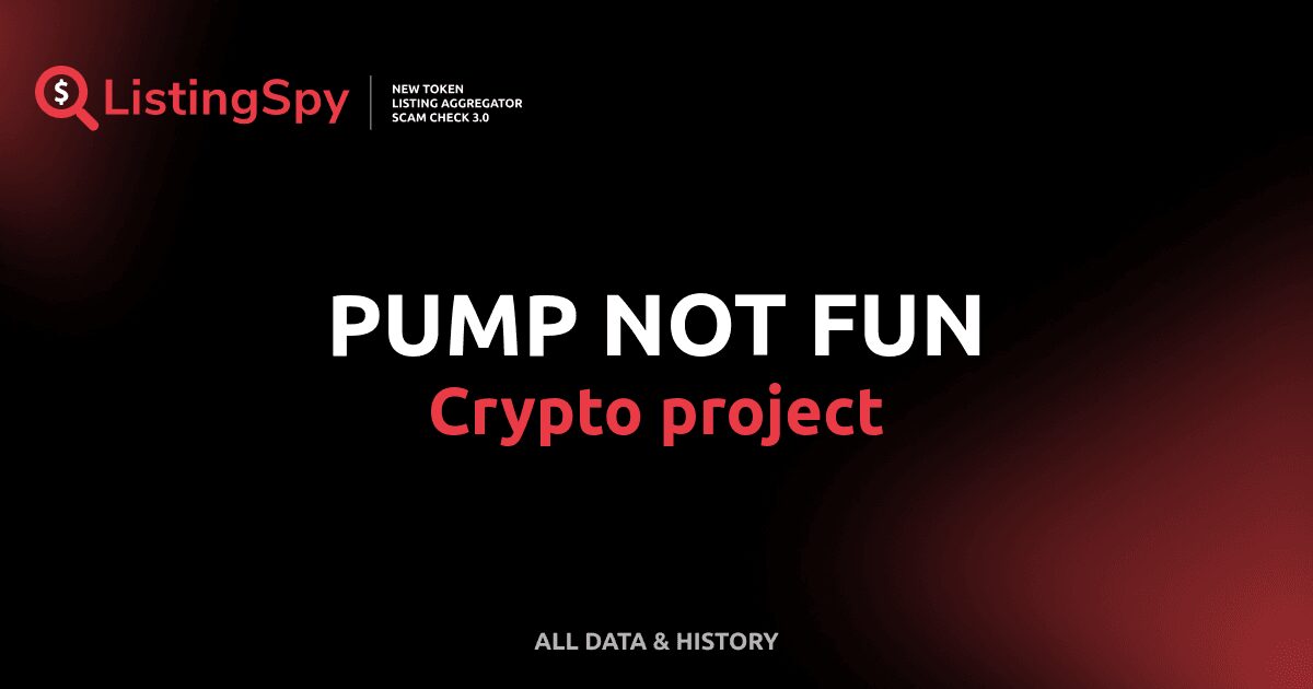 PUMP NOT FUN crypto project: NOSTREAM token listings, events, analysis ...