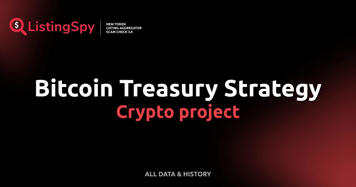 Bitcoin Treasury Strategy crypto project: BTS token listings, events ...