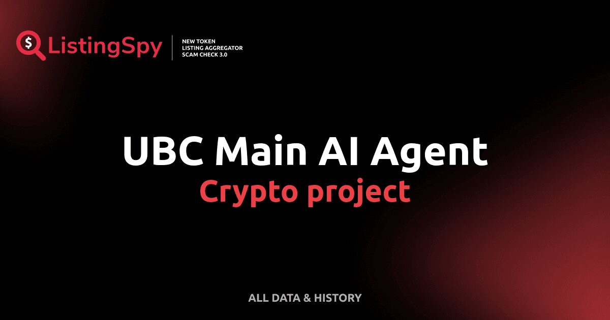 UBC Main AI Agent crypto project: Cipher token listings, events ...