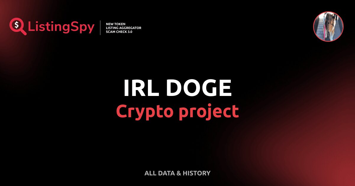 IRL DOGE crypto project: TOCO token listings, events, analysis | ListingSpy