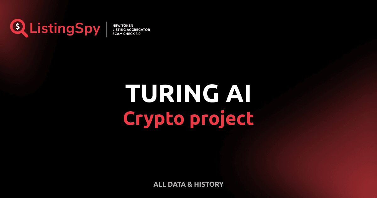 TURING AI crypto project: TURING token listings, events, analysis | ListingSpy