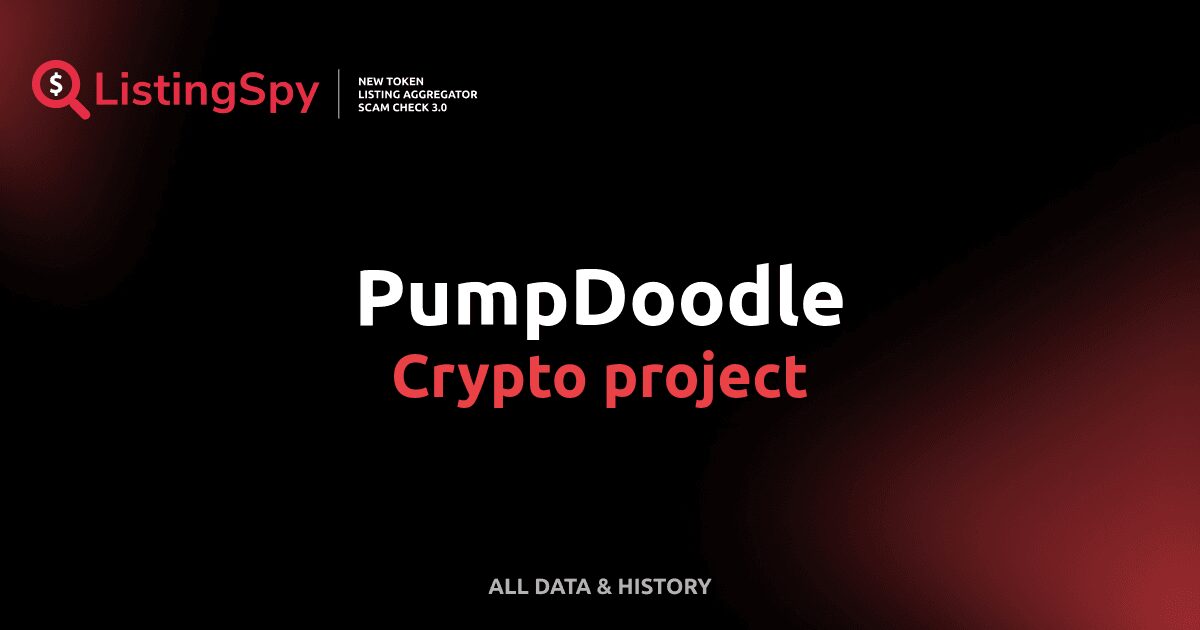 PumpDoodle crypto project: ️ token listings, events, analysis | ListingSpy