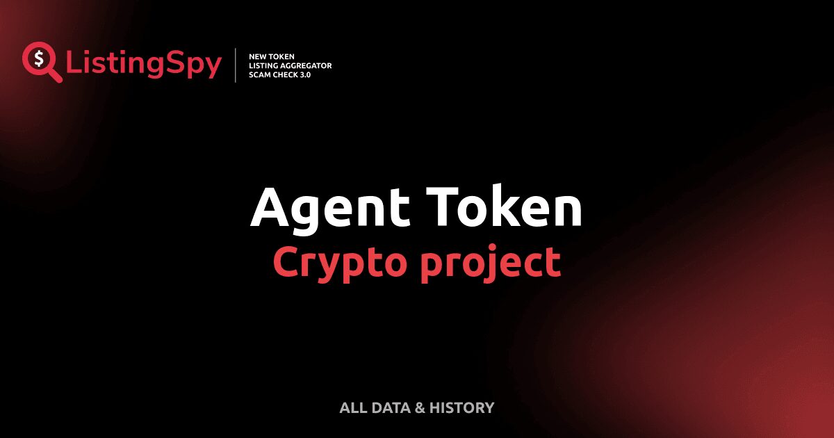Agent Token crypto project: AGNT token listings, events, analysis | ListingSpy