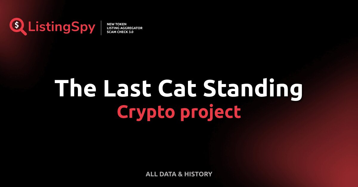 The Last Cat Standing crypto project: shelby token listings, events ...