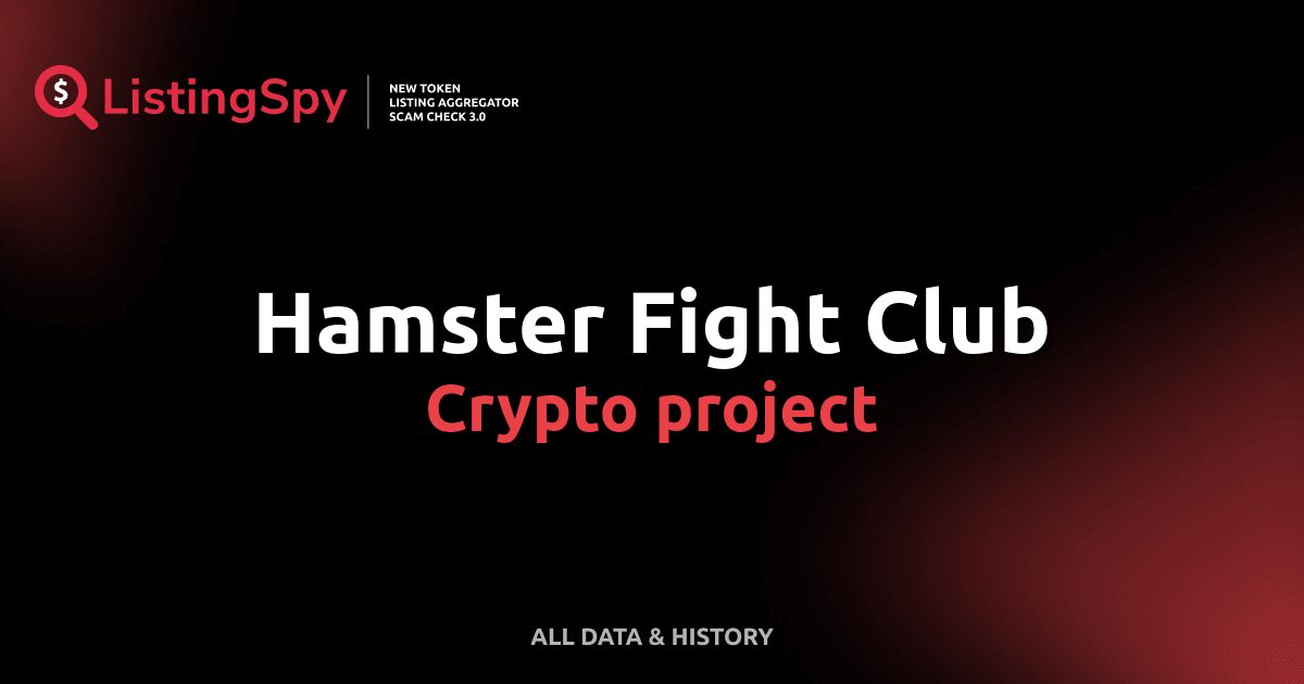 Hamster Fight Club crypto project: HFC token listings, events, analysis ...