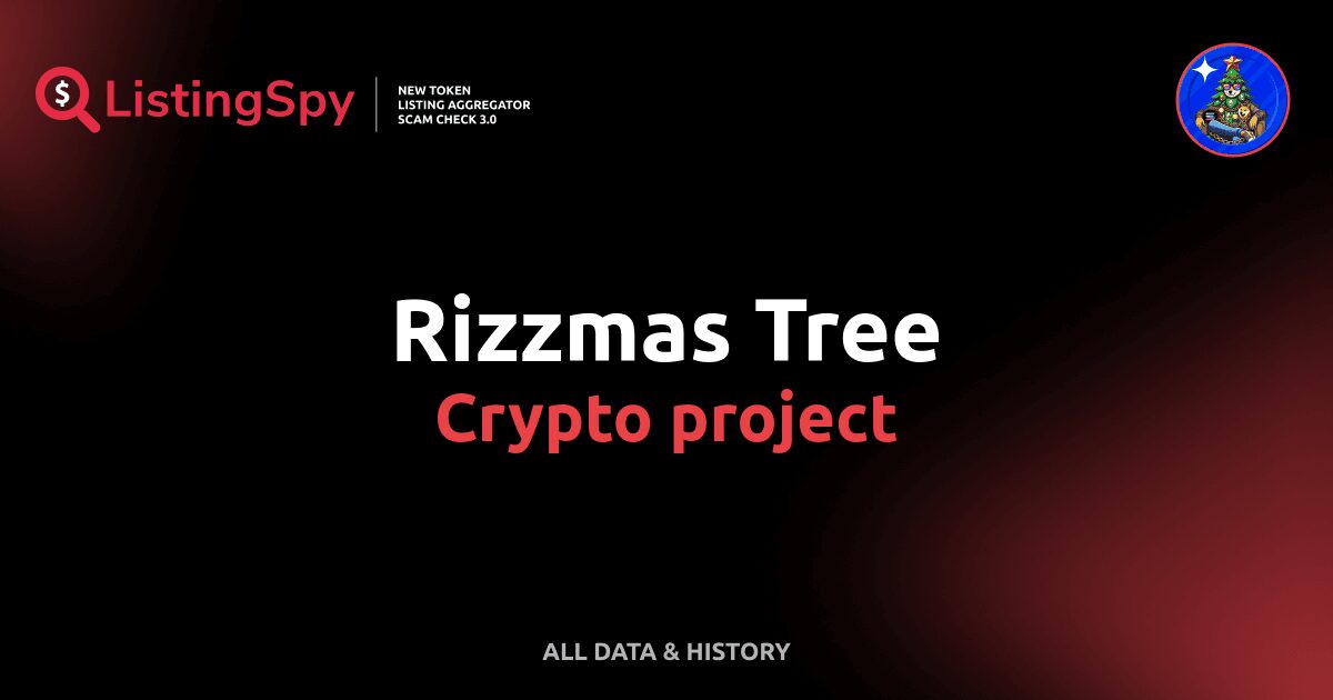 Rizzmas Tree crypto project: RIZZT token listings, events, analysis ...