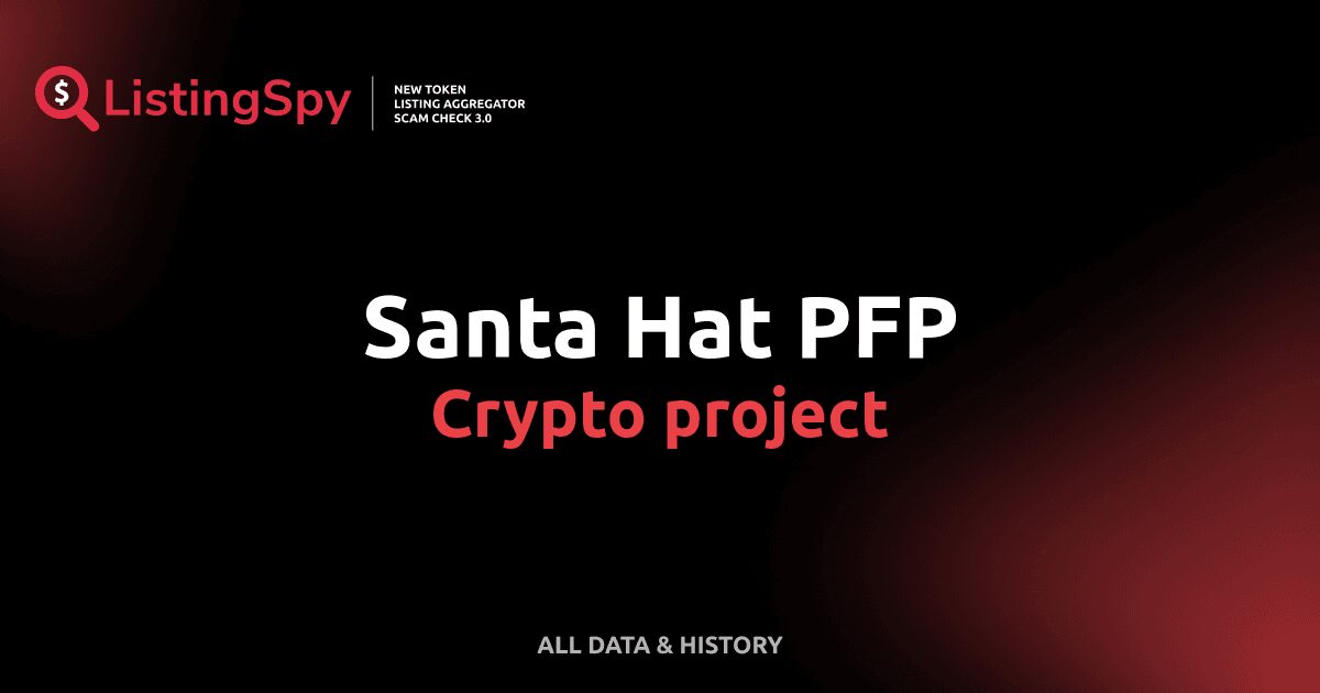 Santa Hat PFP crypto project: sHAT token listings, events, analysis ...