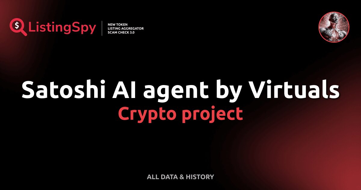 Satoshi AI agent by Virtuals crypto project: SAINT token listings ...