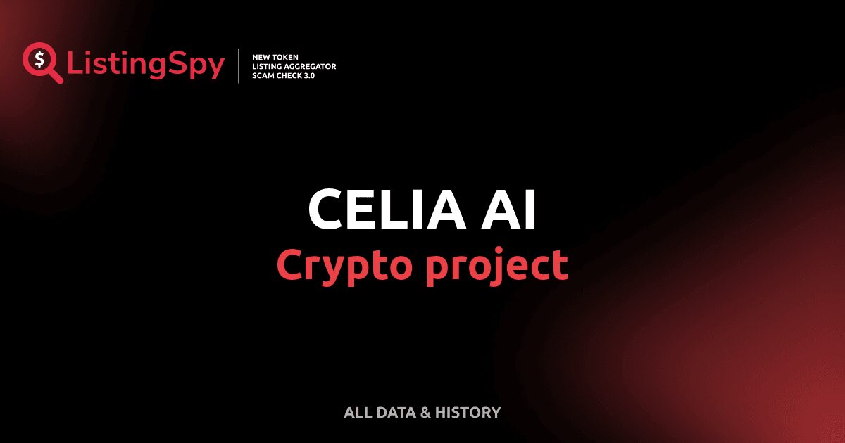 CELIA AI crypto project: CELIA token listings, events, analysis ...