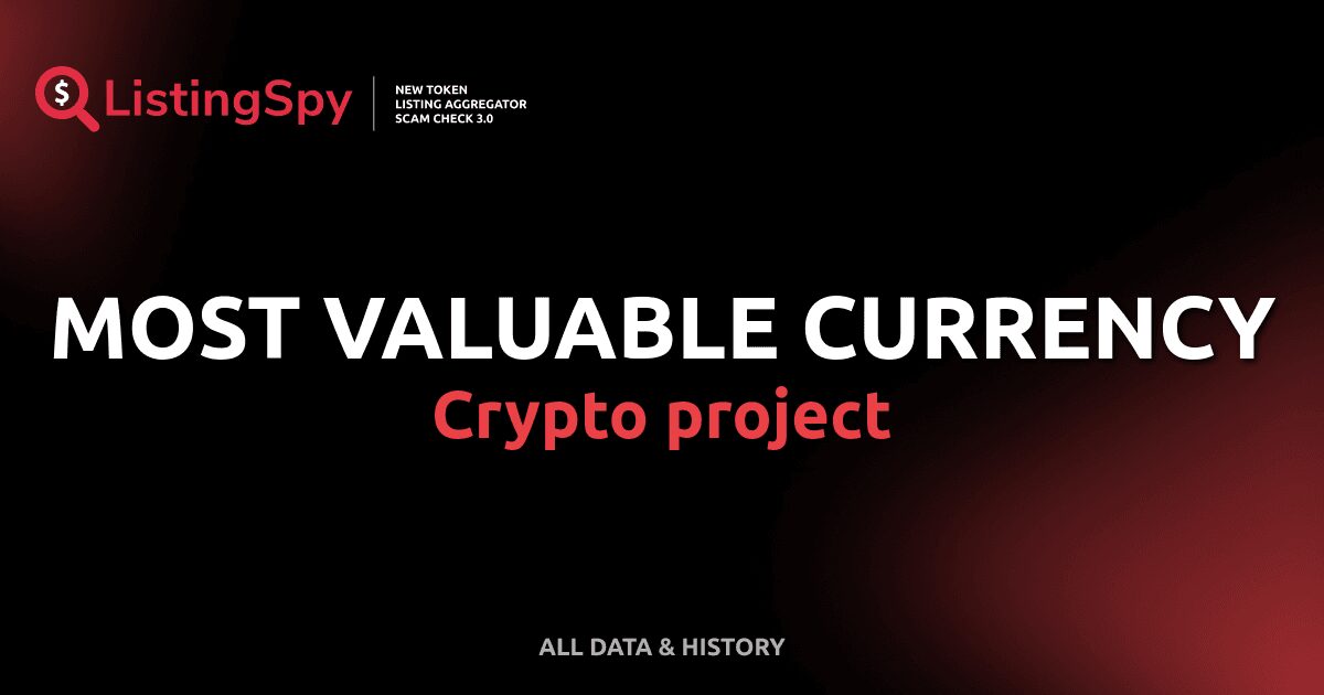 MOST VALUABLE CURRENCY crypto project: TIME token listings, events, analysis | ListingSpy