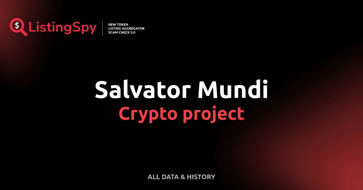 Salvator Mundi crypto project: Mundi token listings, events, analysis ...