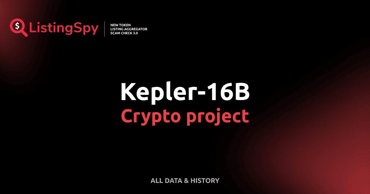 Kepler-16B crypto project: KEPLER token listings, events, analysis ...