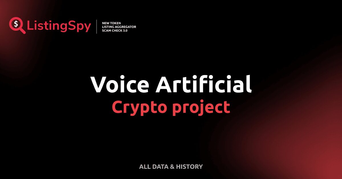 Voice Artificial crypto project: VAR token listings, events, analysis | ListingSpy