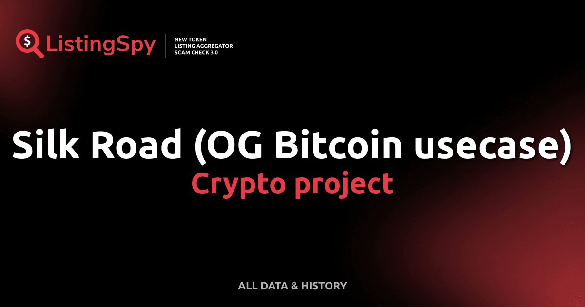 Silk Road (OG Bitcoin usecase) crypto project: SILK token listings ...