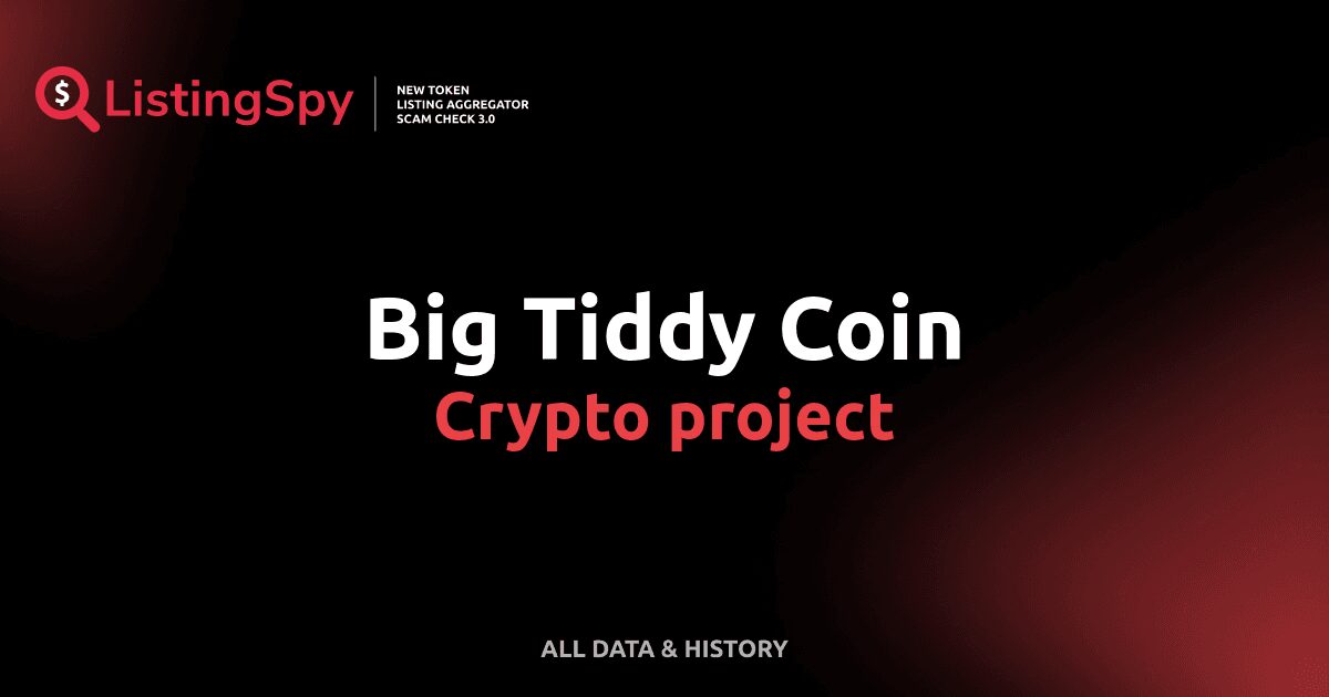 Big Tiddy Coin crypto project: BTC token listings, events, analysis ...