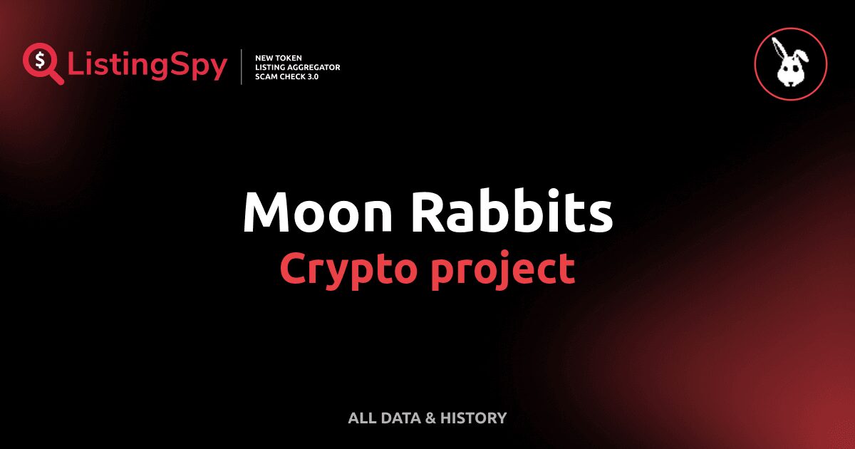 Moon Rabbits crypto project: MRB token listings, events, analysis ...