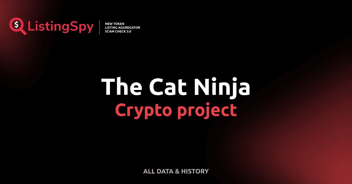 The Cat Ninja crypto project: TCN token listings, events, analysis ...