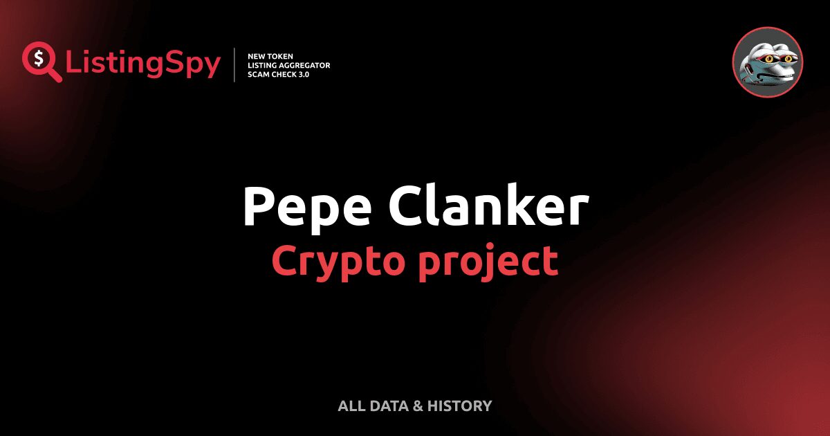 Pepe Clanker crypto project: PEPEC token listings, events, analysis ...