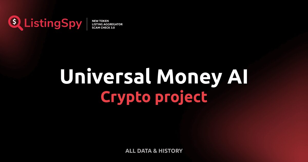 Universal Money AI crypto project: UMA token listings, events, analysis ...