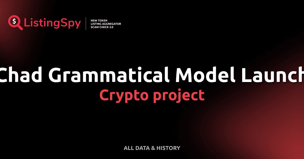 Chad Grammatical Model Launch crypto project: PEMDAS token listings ...