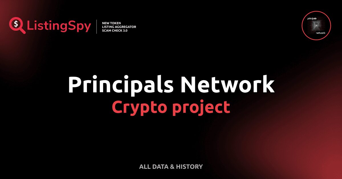 Principals Network crypto project: PNET token listings, events ...