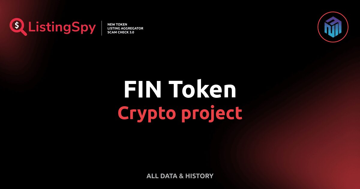 FIN Token crypto project: FIN token listings, events, analysis | ListingSpy
