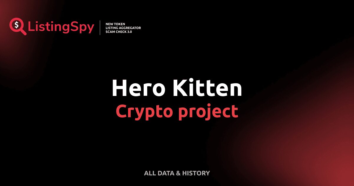 Hero Kitten crypto project: Peach token listings, events, analysis | ListingSpy