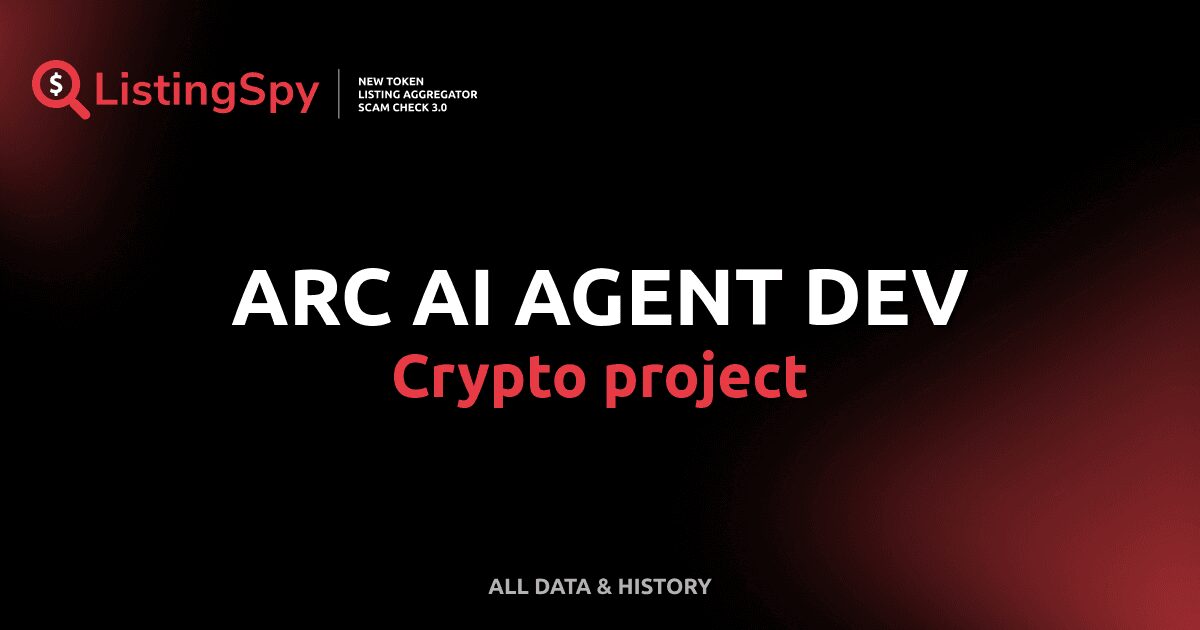 ARC AI AGENT DEV crypto project: Tachikoma token listings, events ...