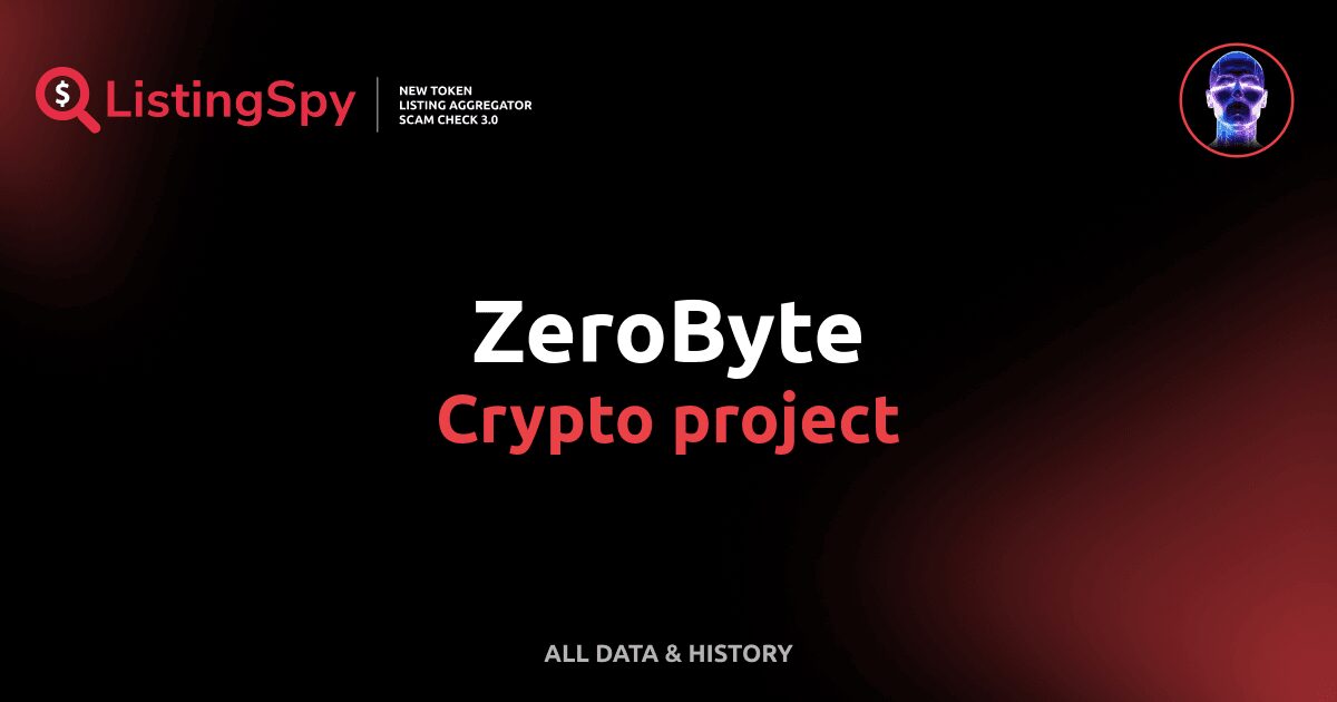 ZeroByte crypto project: ZB token listings, events, analysis | ListingSpy