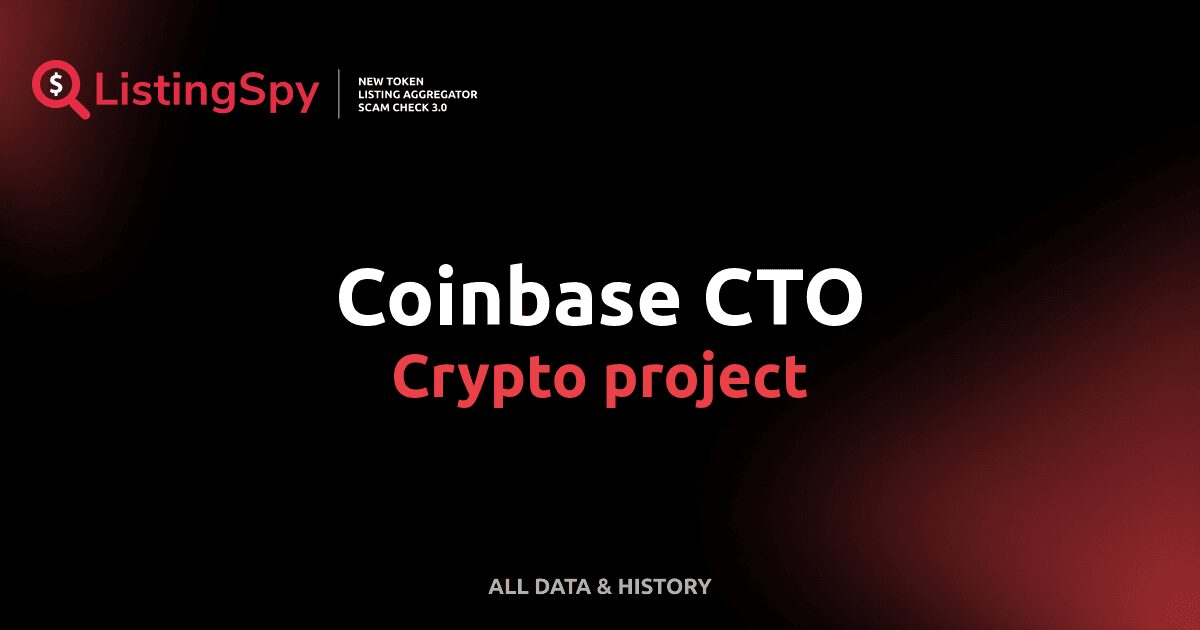 Coinbase CTO crypto project: COINCTO token listings, events, analysis ...