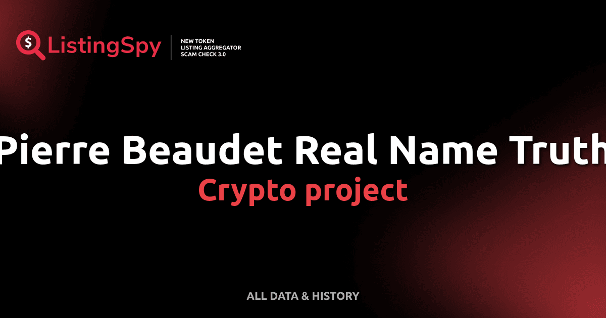 Pierre Beaudet Real Name Truth crypto project: Beaudet token listings ...