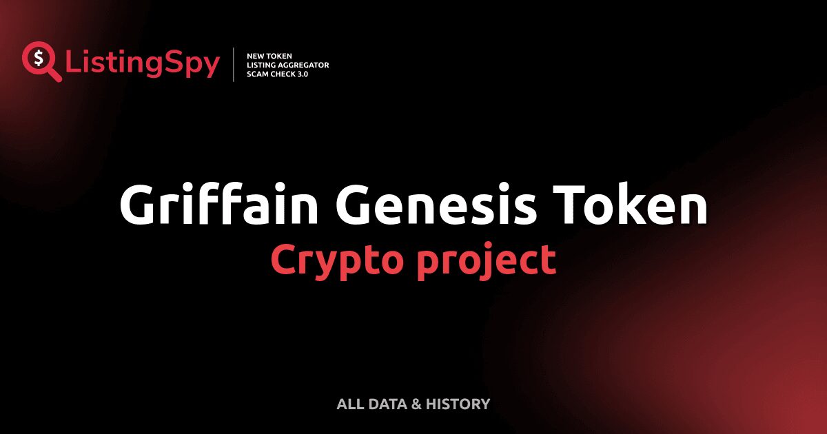 Griffain Genesis Token crypto project: Genesis token listings, events ...