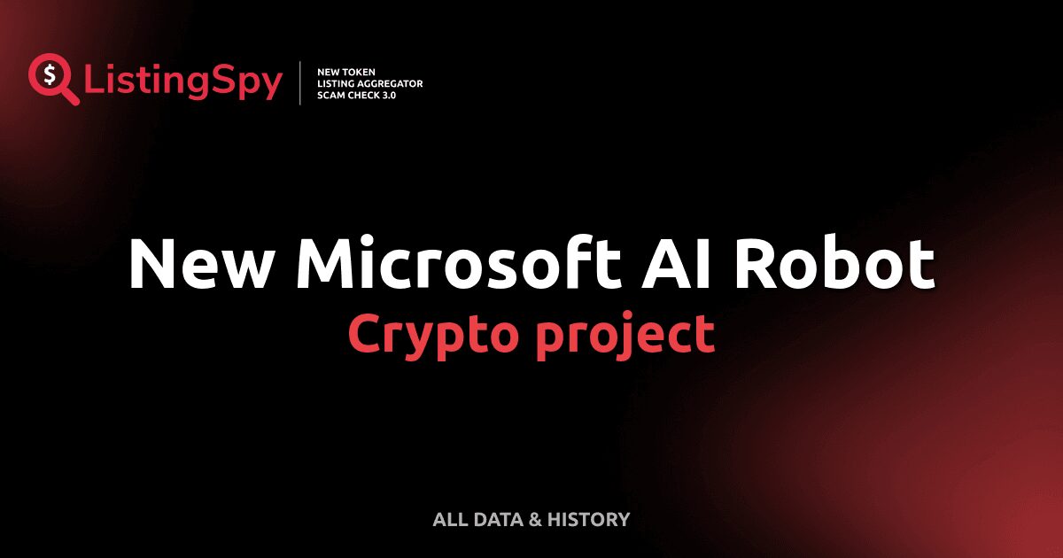 New Microsoft AI Robot crypto project: DROIDSPEAK token listings ...