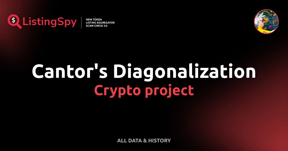 Cantor's Diagonalization crypto project: CDP token listings, events ...