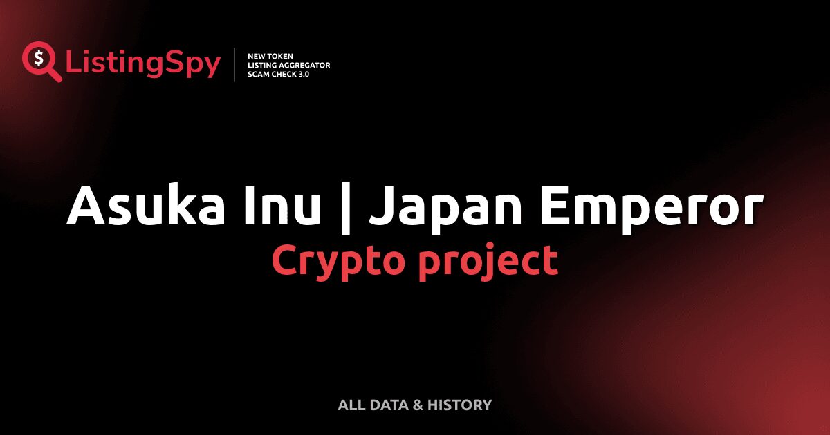 Asuka Inu | Japan Emperor crypto project: $ASUKA token listings, events ...