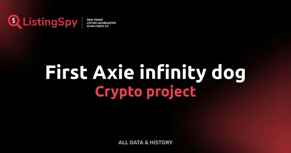 First Axie infinity dog crypto project: Stan token listings, events ...