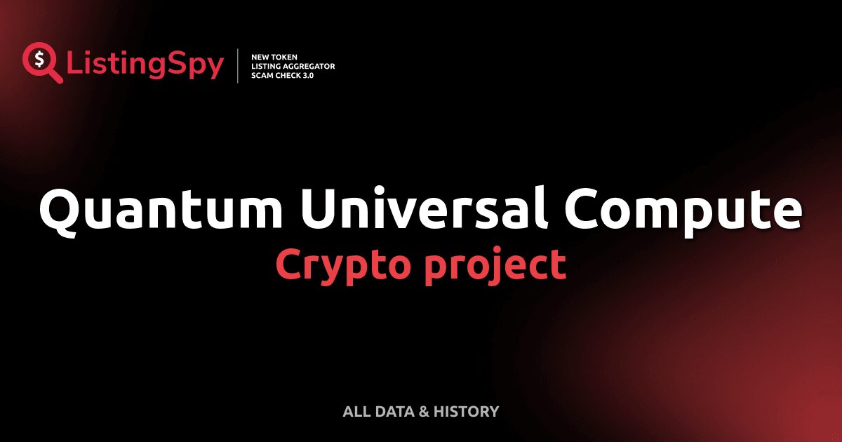 Quantum Universal Compute crypto project: QUC token listings, events ...